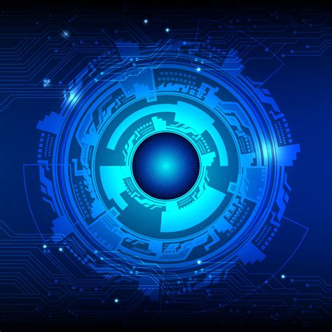 Dark Blue Color Vector Background Digital Technology Abstract