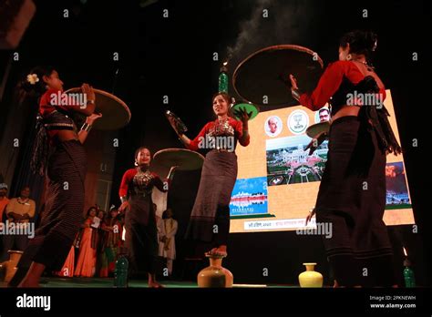 Kolkata India 08th Apr 2023 Artist From Tripura Perform Flock Dance