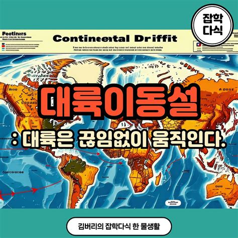 독일의 기상학자 베게너가 주장한 대륙이동설 대륙은 끊임없이 움직인다