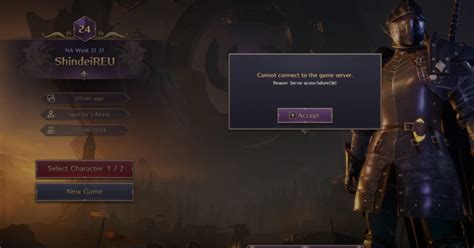 How To Fix Character Creation Locked Throne And Liberty Error