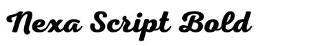 Nexa Script Bold Font Webfont And Desktop Myfonts