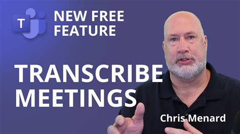 Teams Live Transcription In Teams Meeting 2021 New Feature Chris