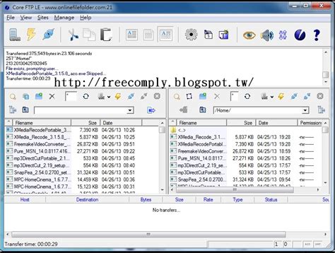 免費軟體資訊 core ftp le 多功能的ftp用戶端軟體