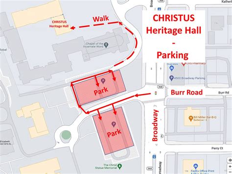 Christus Heritage Hall Map 2023 — Headwaters At Incarnate Word