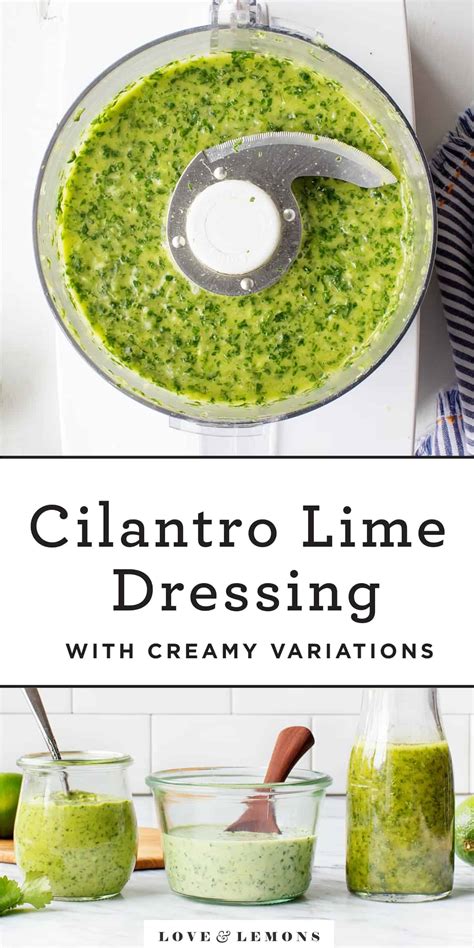 Cilantro Lime Dressing Recipe Love And Lemons