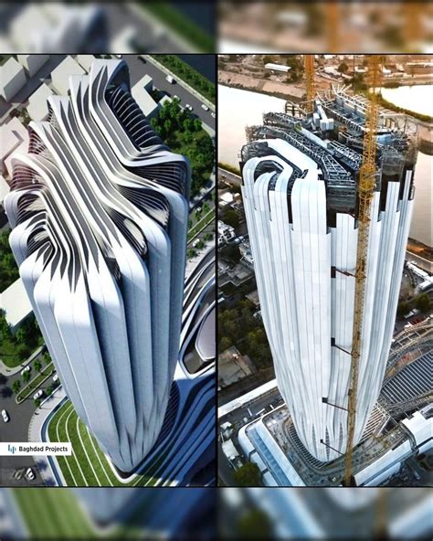 معماری زیباترین ساختمان مدرن این روزهای عراق فیلم و عکس