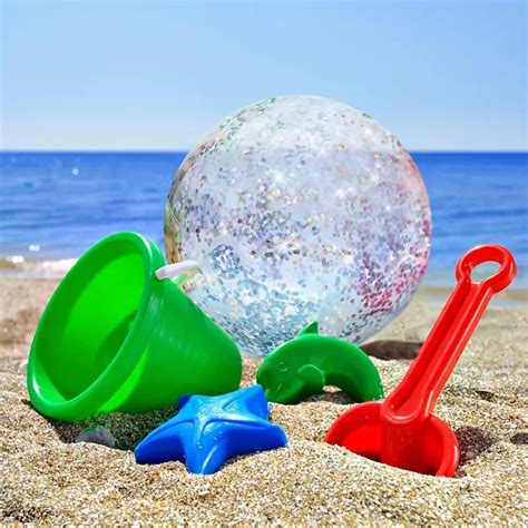 Inflatable Sequin Beach Ball Glitter Ball Water Toy Home Party Props