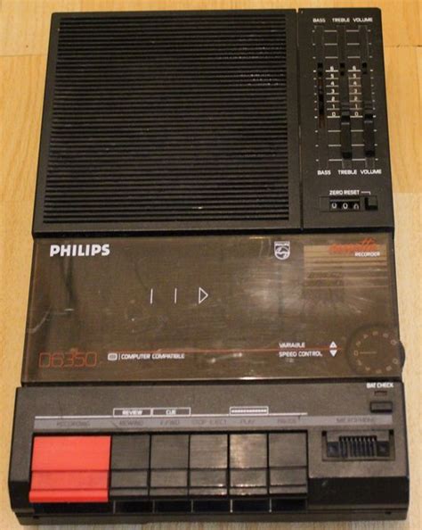 Vintage Philips D6350 Cassette Recorder 1985 Cassette Recorder