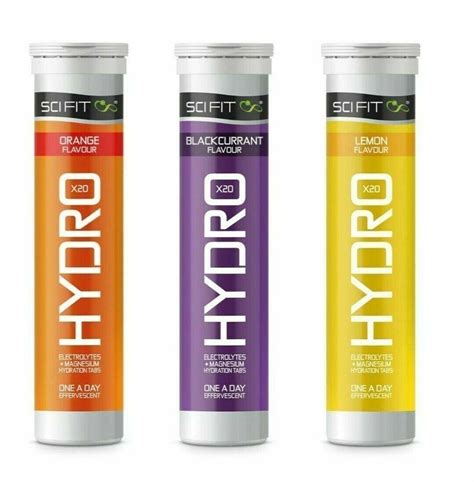 Electrolytes Electrolyte Effervescent Tablets Sci Fit Hydration Uk
