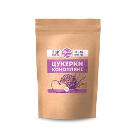 Цукерки «Конопляні» Жива кухня 100 г купити у виробника Жива кухня