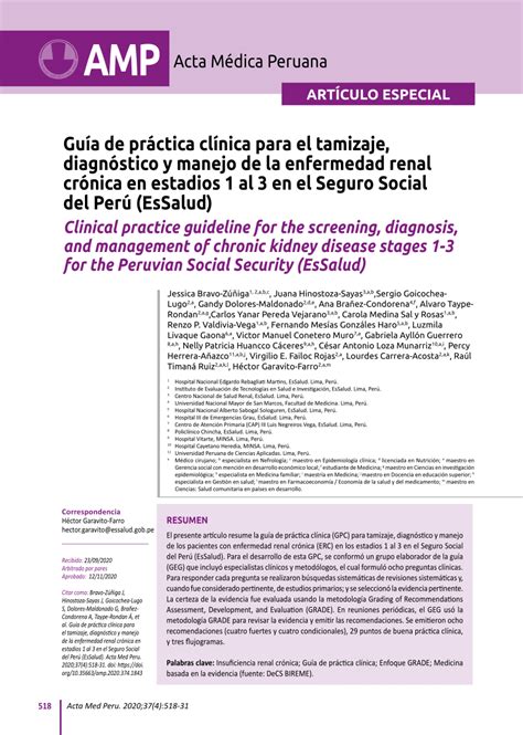 Pdf Guía De Práctica Clínica Para El Tamizaje Diagnóstico Y Manejo