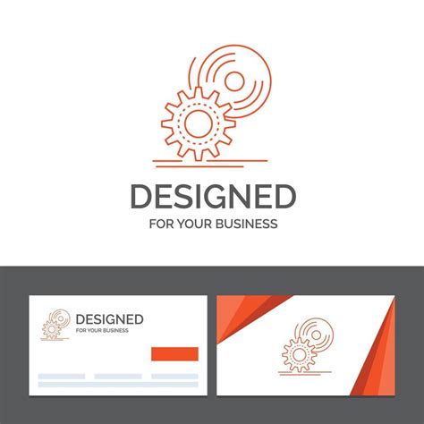 Business Logo Template For Cd Disc Install Software Dvd Orange Visiting Cards With Brand