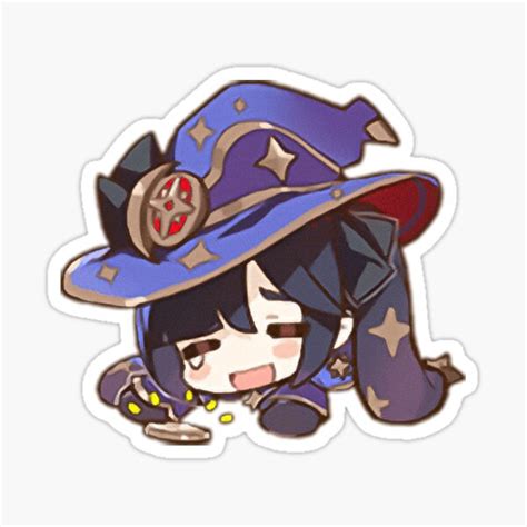 Mona Genshin Impact Sticker Mora Sticker For Sale By Asiapenguin