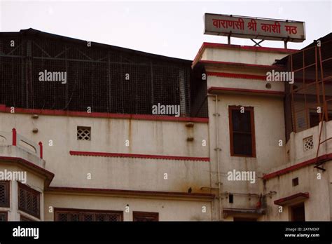 View Of Popular Assi Ghat With Several Pilgrims That Stands At The