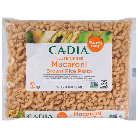 Cadia Brown Rice Pasta Gluten Free Macaroni 16 Oz Delivery Or