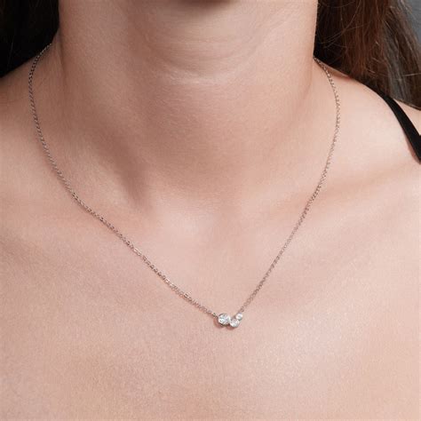 Rhodium Plated 925 Sterling Silver 104mm X 6mm Round Cluster