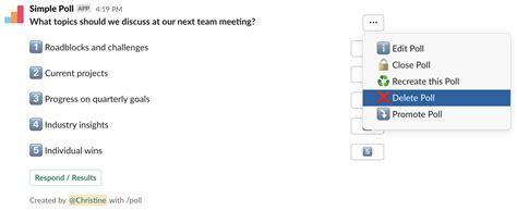 How Do I Delete A Poll Simple Poll Support Docs