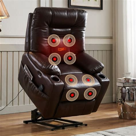 T For Elderly Large Power Lift Recliner Chair With Massage And Heat