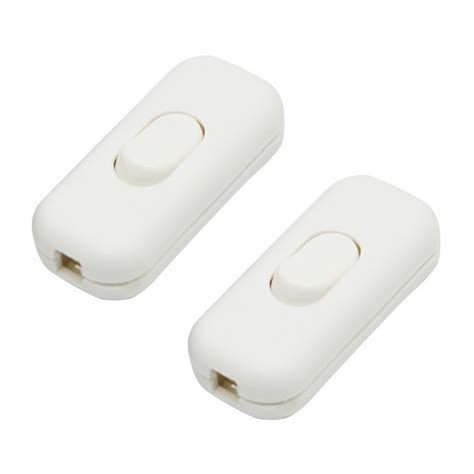 White Inline Switch Intermediate Switch 6a 250v Torpedo Switch Rocker Switch Cable Switch 2