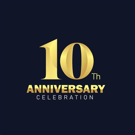 10th Anniversary Logo Design Golden Anniversary Logo 10th Anniversary