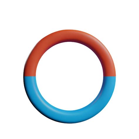 Premium Photo 3d Circle Technology Low Poly Style In White Background