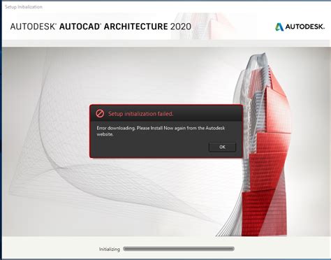 Setup Initalization Failed Autocad 2020 Autodesk Community