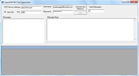 Dll How Read Hotmail Emails Using With C Stack Overflow