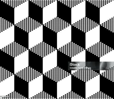 Isometric Cube Pattern Cube Geometric Seamless P Stock Illustration Download Image Now