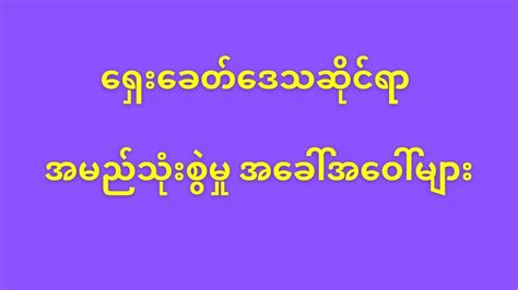 ရှေးခေတ်ဒေသဆိုင်ရာ အမည်သုံးစွဲမှုအခေါ်အဝေါ်များ ရှေးခေတ် အမည်အခေါ်အဝေ