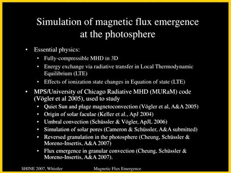 Ppt Magnetic Flux Emergence In Granular Convection Powerpoint
