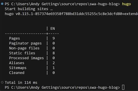 Create New Hugo Blog Site In Azure Swa Bullseye Consulting