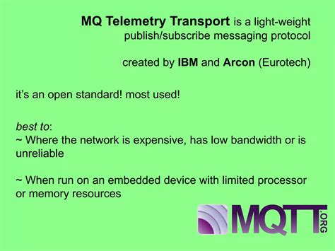 Mqtt Message Broker Para Internet De Las Cosas Ppt