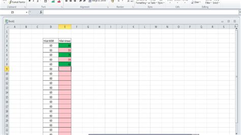 Cara Memberi Warna Pada Excel Dengan Rumus Ide Perpaduan Warna