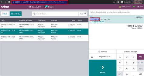 Bug Point Of Sale Issue With Refund Order Qty Issue Odoo Odoo GitHub