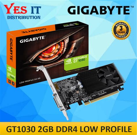Gigabyte Geforce GT1030 2GB DDR4 Low Profile Supported Graphics Card