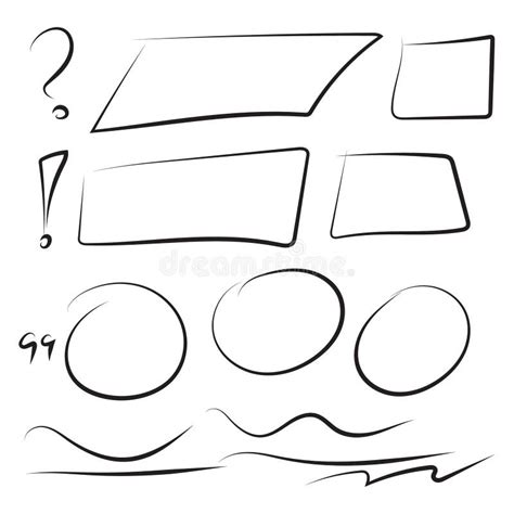 Set Of Vector Hand Drawn Circles In Sketch Drawing Scribble Style