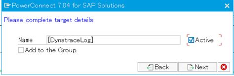 Configuring Dynatrace Log Connection In Powerconnect Powerconnect Abap