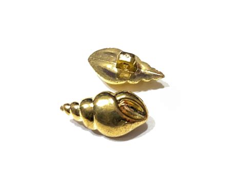 Gold 78 Seashell Shank Toggle Buttons 36l 23mm Etsy