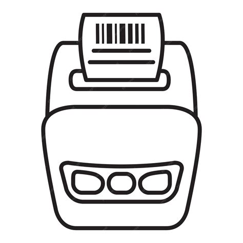 Premium Vector Bar Code Printerlabel Printer