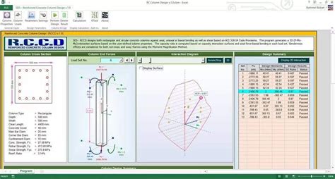 Structural Design Spreadsheet Also Offers Structural Design Analysis For Low To High Rise