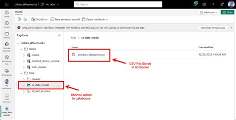 creating an amazon s3 shortcut in a microsoft fabric lakehouse