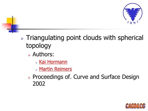 Ppt Meshless Parameterization And Surface Reconstruction Powerpoint Presentation Id 661326