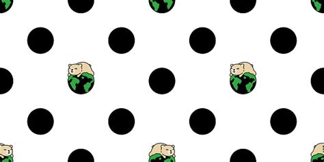 곰 극선 이음새없는 패턴 지구 지구 벡터 자고있는 테디 폴카 도트 착한 애 낙서 만화 선물 포장지 타일 배경 반복 벽지 삽화 스카프 외딴 디자인 구에 대한 스톡 벡터 아트