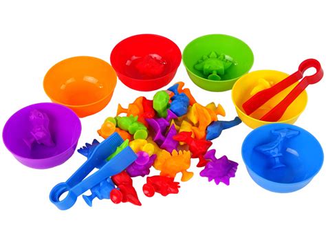 Educational Colour Sorting Toy Dinosaurs 30 Pieces Toys Toys Of
