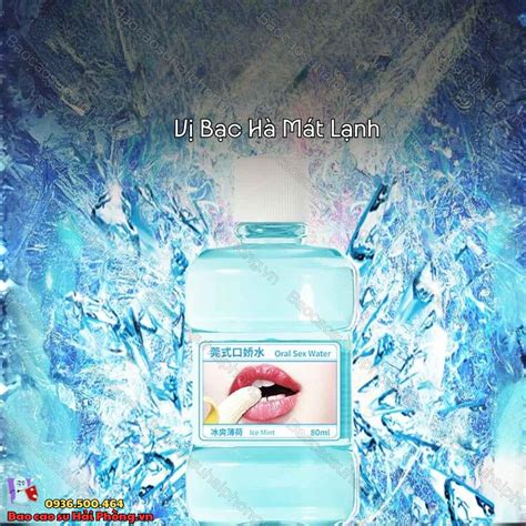 Nước Tình Yêu Băng Hỏa Oral Sex Water Hộp 2 Chai 80ml