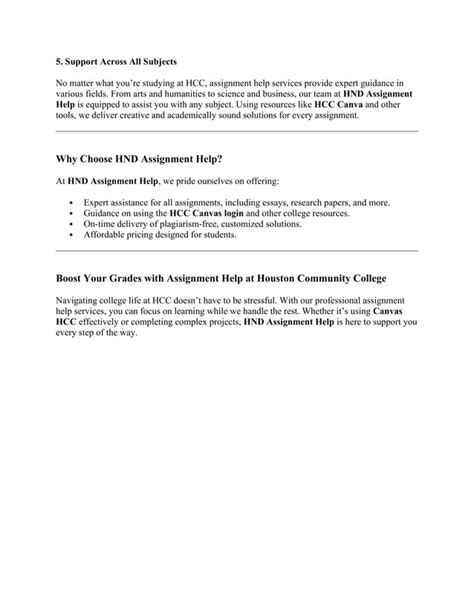 Top 5 Ways To Boost Your Grades With Assignment Help At Houston Community College Pdf