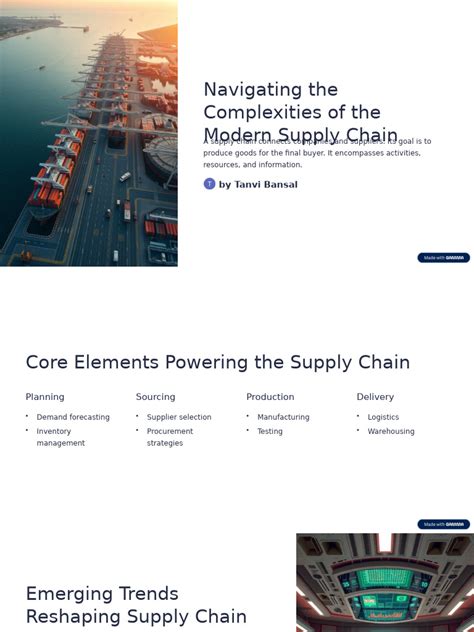 Navigating The Complexities Of The Modern Supply Chain Pdf Supply