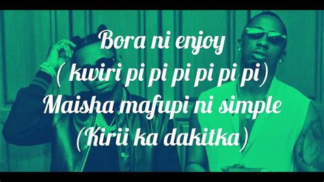 Jux Ft Diamond Platnumz Enjoy Lyrics YouTube