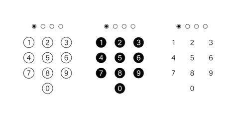 premium vector passcode keypad collection pincode security