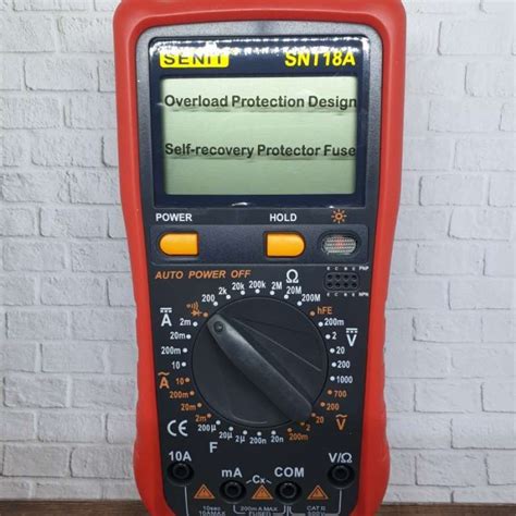 Promo DIGITAL MULTIMETER MULTITESTER DIGITAL SNT18A TOKOSEPULUH10